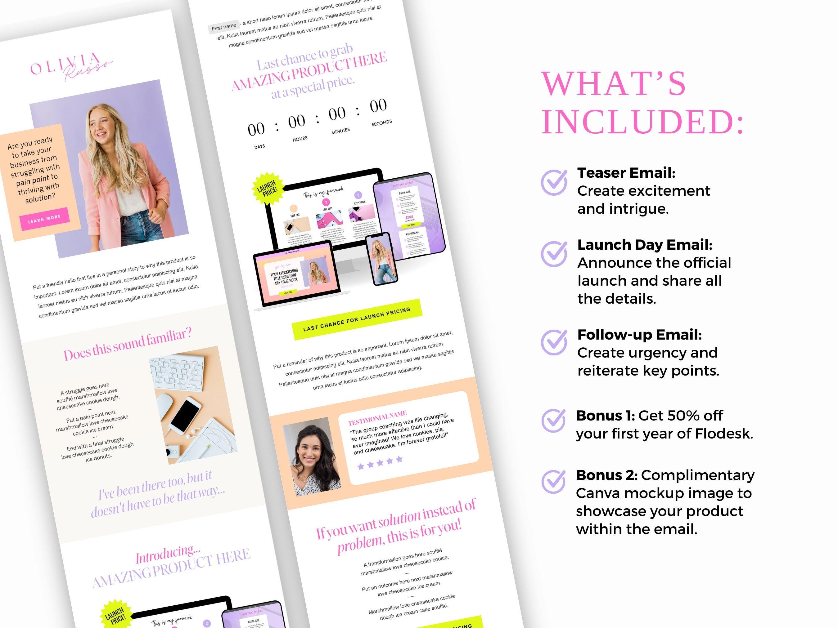 Flodesk Email Sequence, Flodesk Email Template, Flodesk Sequence, Email ...