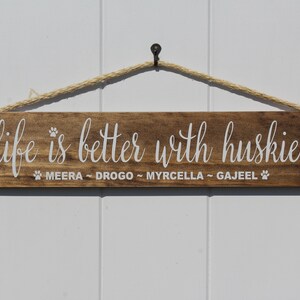 Personalized Dog Sign, Life is Better With Dogs Sign, Personalized Dog ...