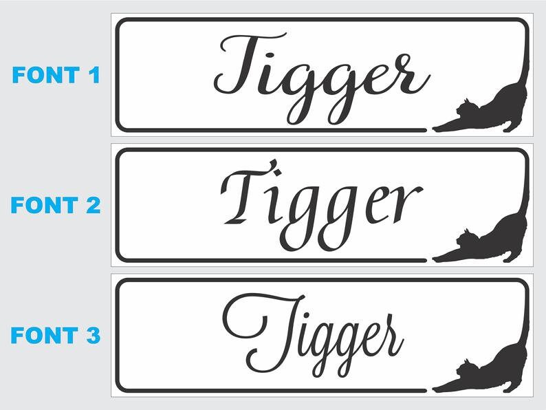 Cat Sign/cat Name Sign/cat Lover Gift/cat Lover Christmas - Etsy