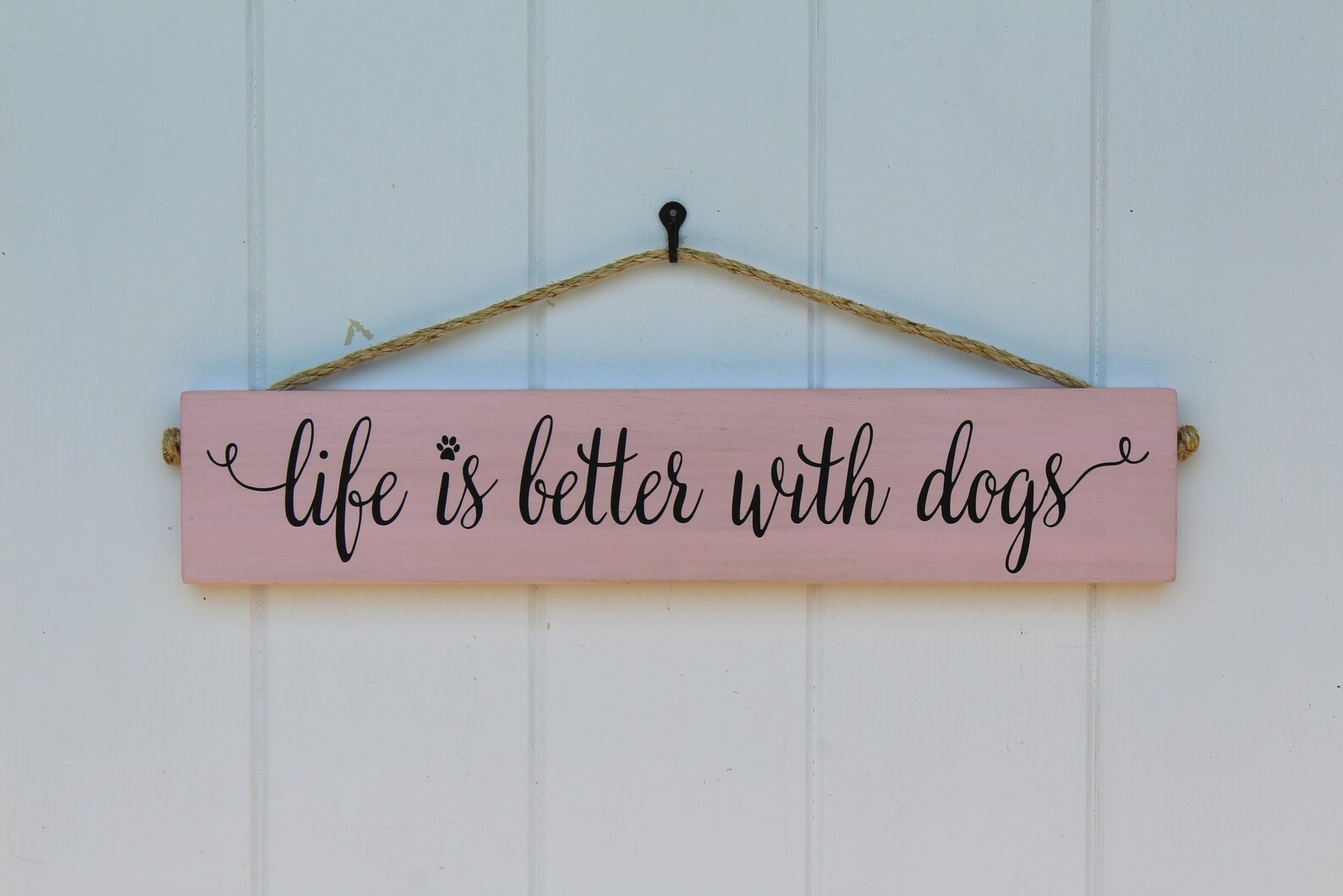 Personalized Dog Sign Life is Better With Dogs Sign | Etsy