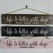 Personalized Dog Sign, Life is Better With Dogs Sign, Personalized Dog ...