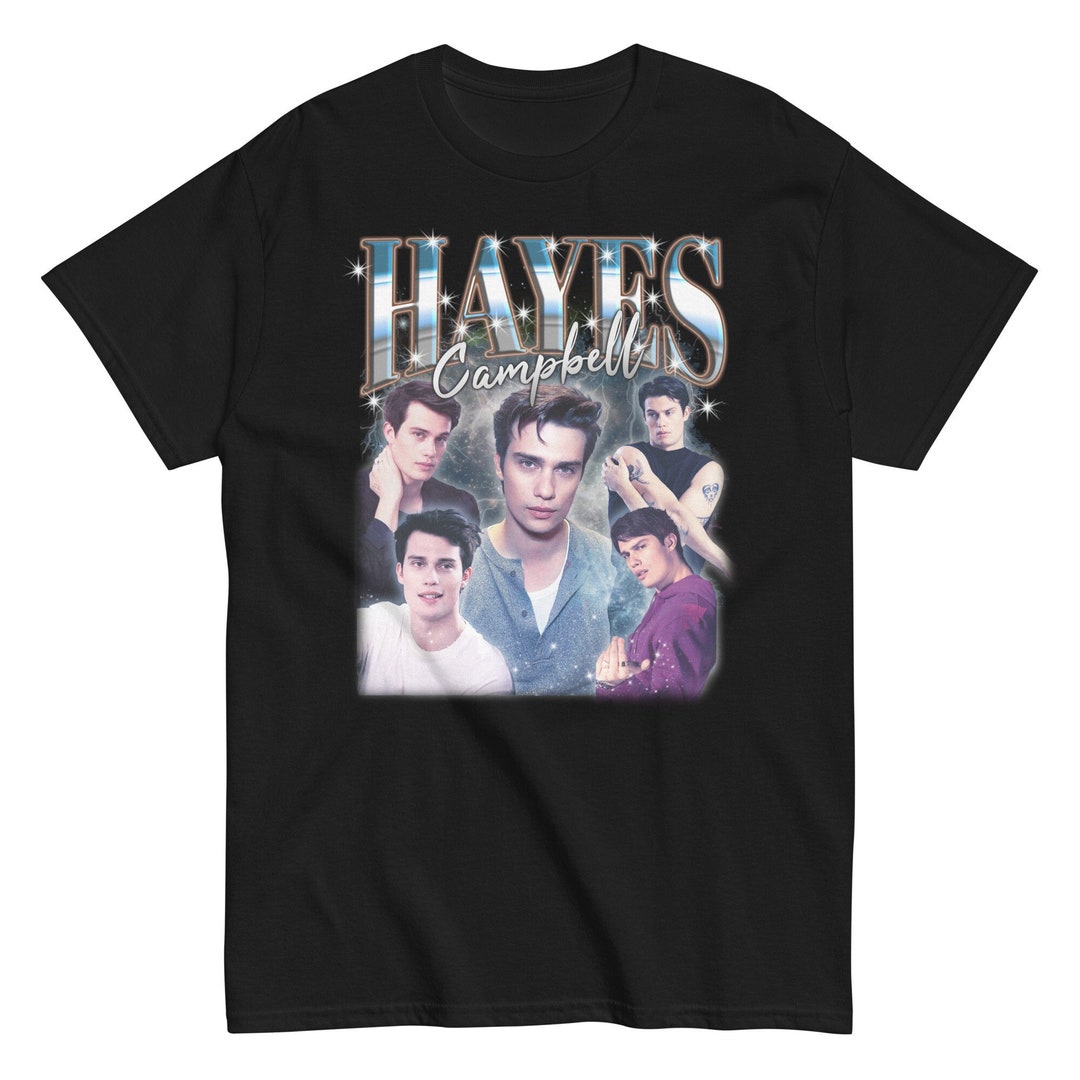 HAYES Vintage Shirt | Nic Homage Fan Tees | Moon Graphic Retro 90s Gift ...