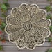 Zentangle Wooden Mandala Flower: Filigree Rosette Trivet, Wall Art - Etsy