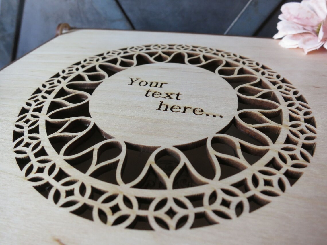 Custom Text Wooden Box Present Gift Box With Your | Etsy