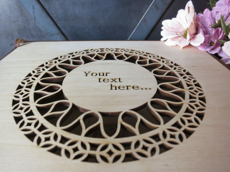 Custom Text Wooden Box Present Gift Box With Your | Etsy