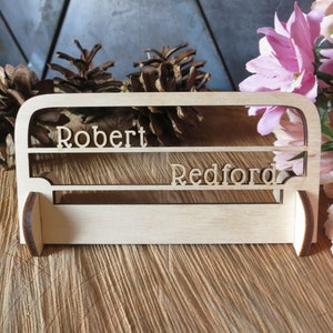 Wooden Custom Name Tags, Wedding Place Card, Business Event Sitting ...