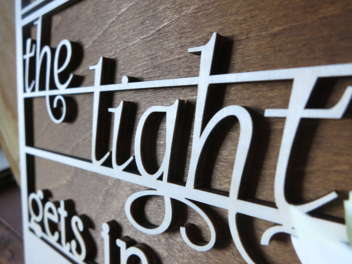 Wooden Hemingway Sentence Wood Board Quote 3d Natural Birch - Etsy