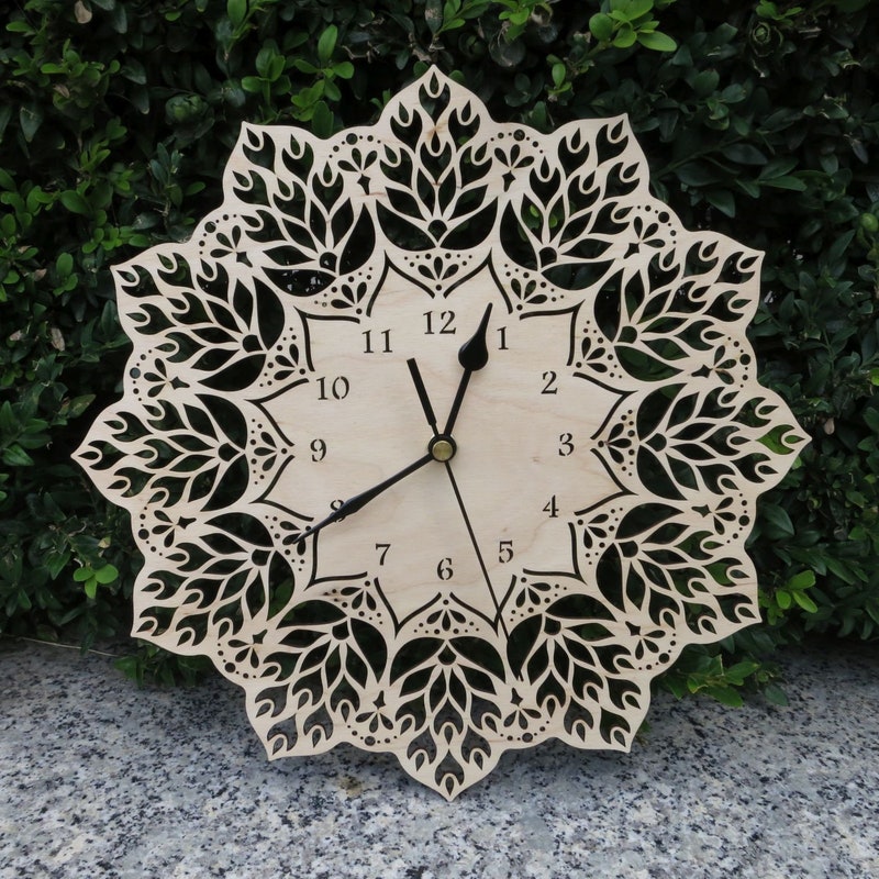 Natural Wood Clock - Etsy