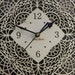 Square Mandala Wall Clock Silent Sweep Filigree Wooden Decor - Etsy