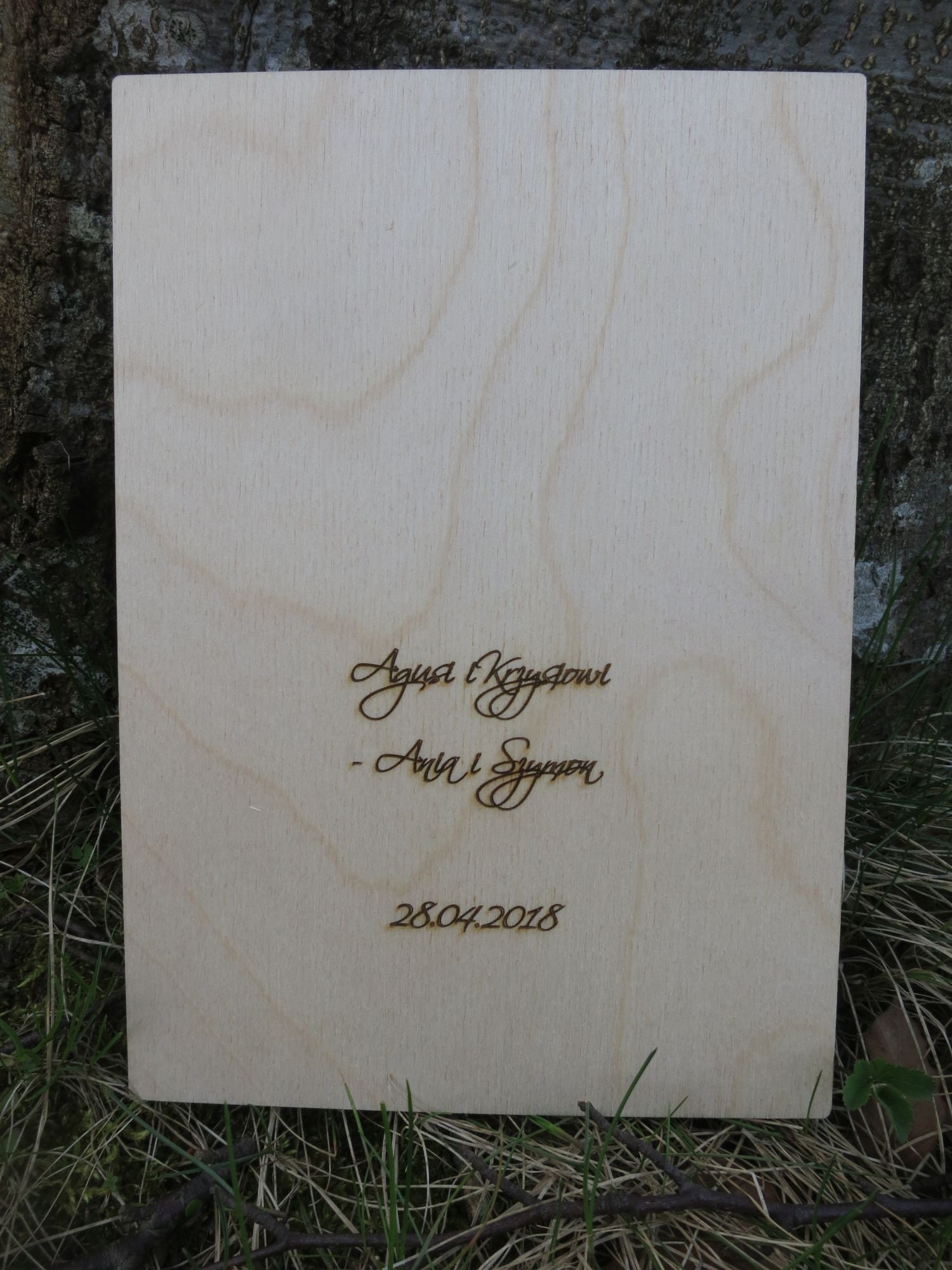 Wooden Sentence Exupery Wood Card Quote 3d Natural Birch | Etsy