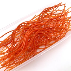 200g Orange Vitrigraph Glass Stringers, Bullseye Glass 90coe, for Glass ...