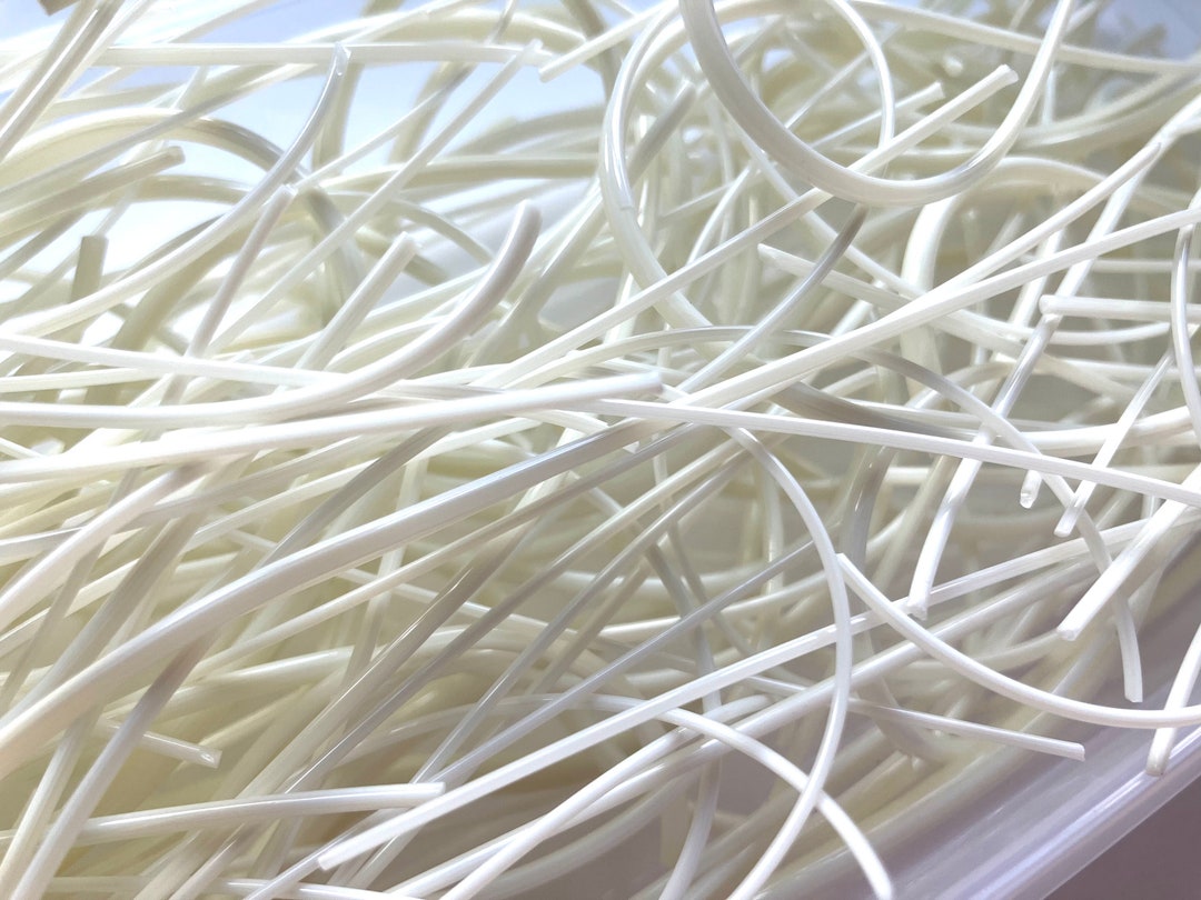 200g French Vanilla Vitrigraph Glass Stringers, Bullseye Glass 90coe ...