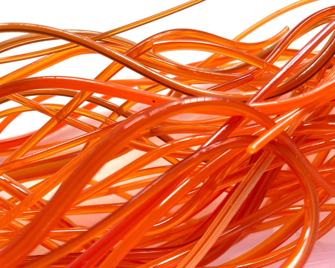 150g Orange Vitrigraph Glass Stringers, Bullseye Glass 90coe, for Glass ...