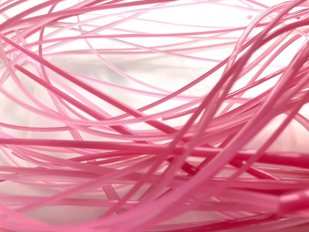 50g Pink Vitrigraph Glass Stringers, Bullseye Glass 90coe, for Glass ...