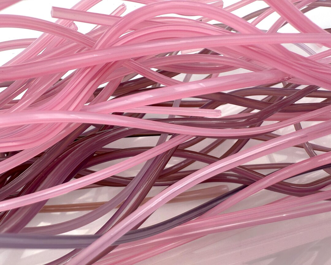 150g Pink and Purple Vitrigraph Glass Stringers, Bullseye Glass 90coe ...