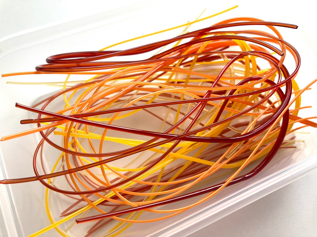 50g Hot Mix Vitrigraph Glass Stringers, Bullseye Glass 90coe, for Glass ...