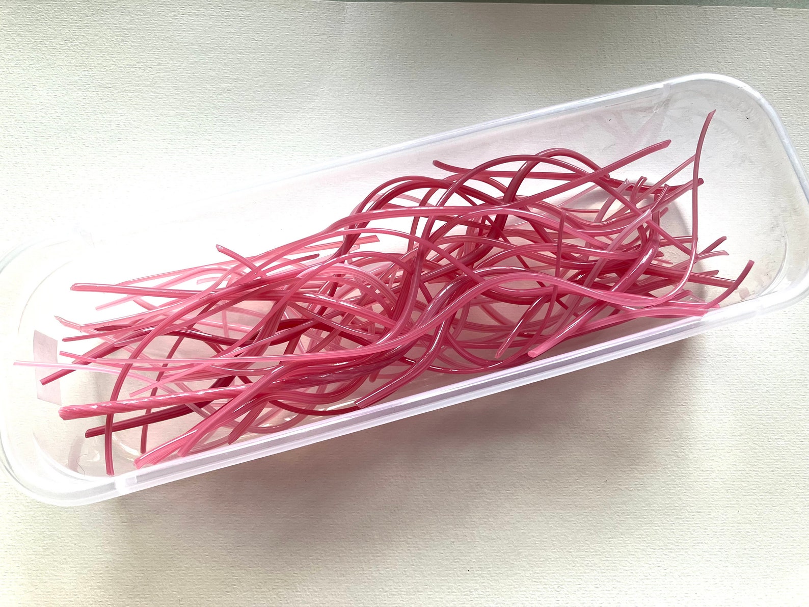 150g Pink Vitrigraph Glass Stringers, Bullseye Glass 90coe, for Glass ...