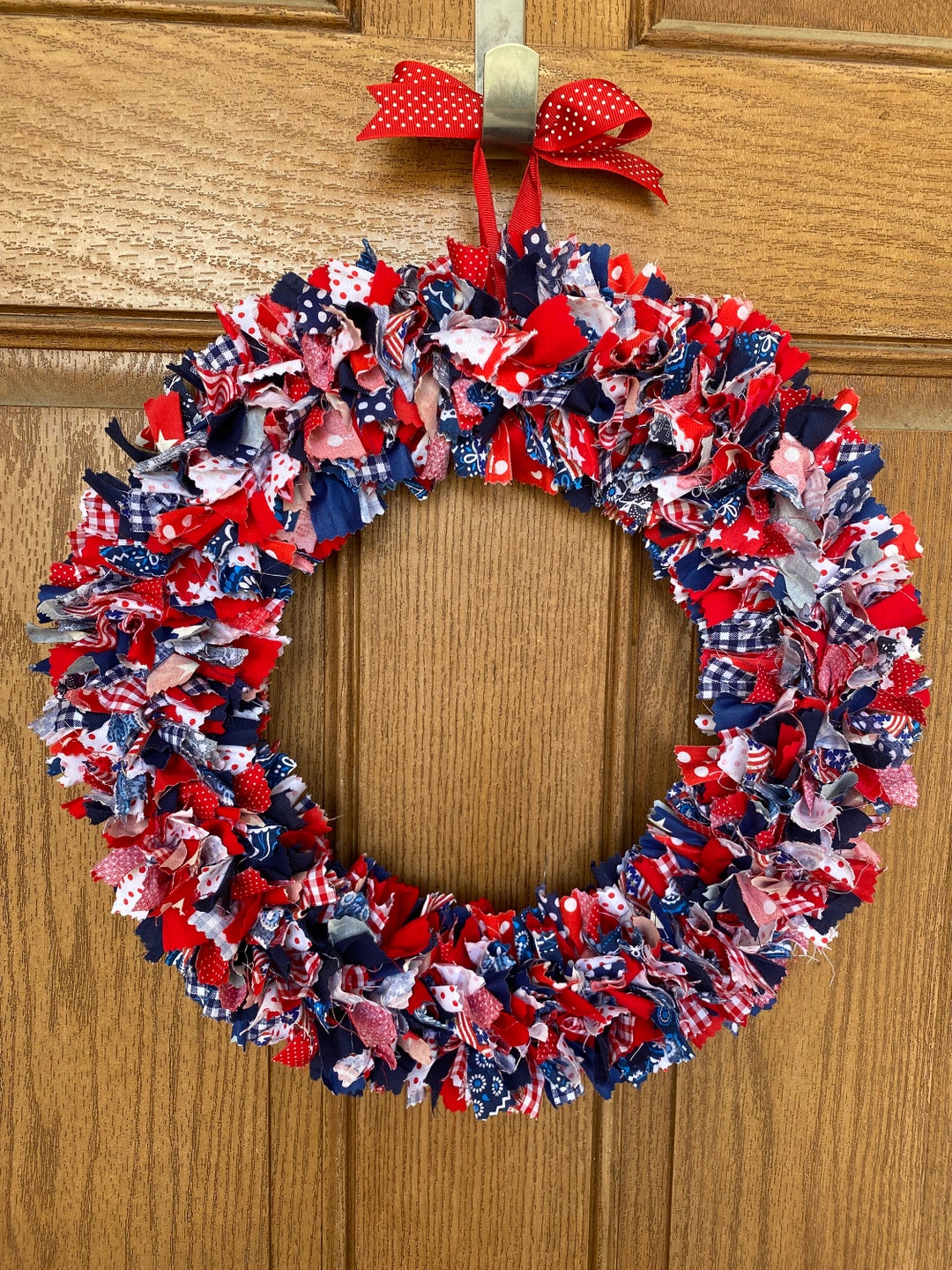 Red White Blue Wreath / Patriotic Wreath / USA Wreath / 4th of July ...