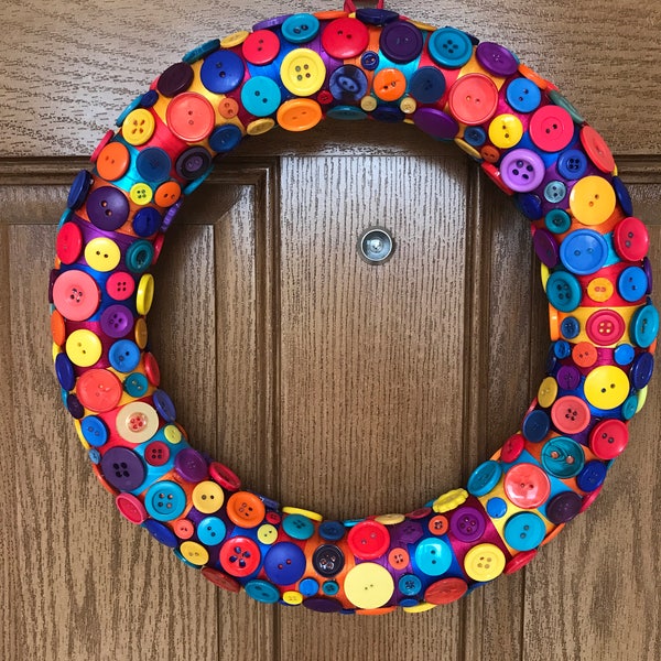 Button Wreath - Etsy
