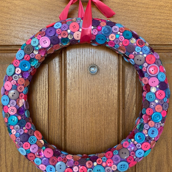 Button Wreath - Etsy