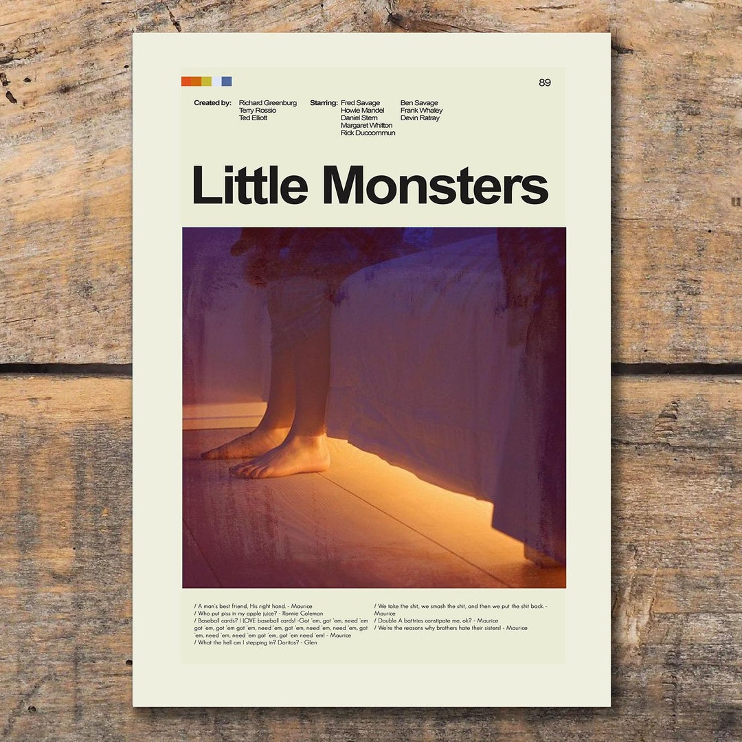 Little Monsters Poster Horror Movie Vintage Poster Retro - Etsy