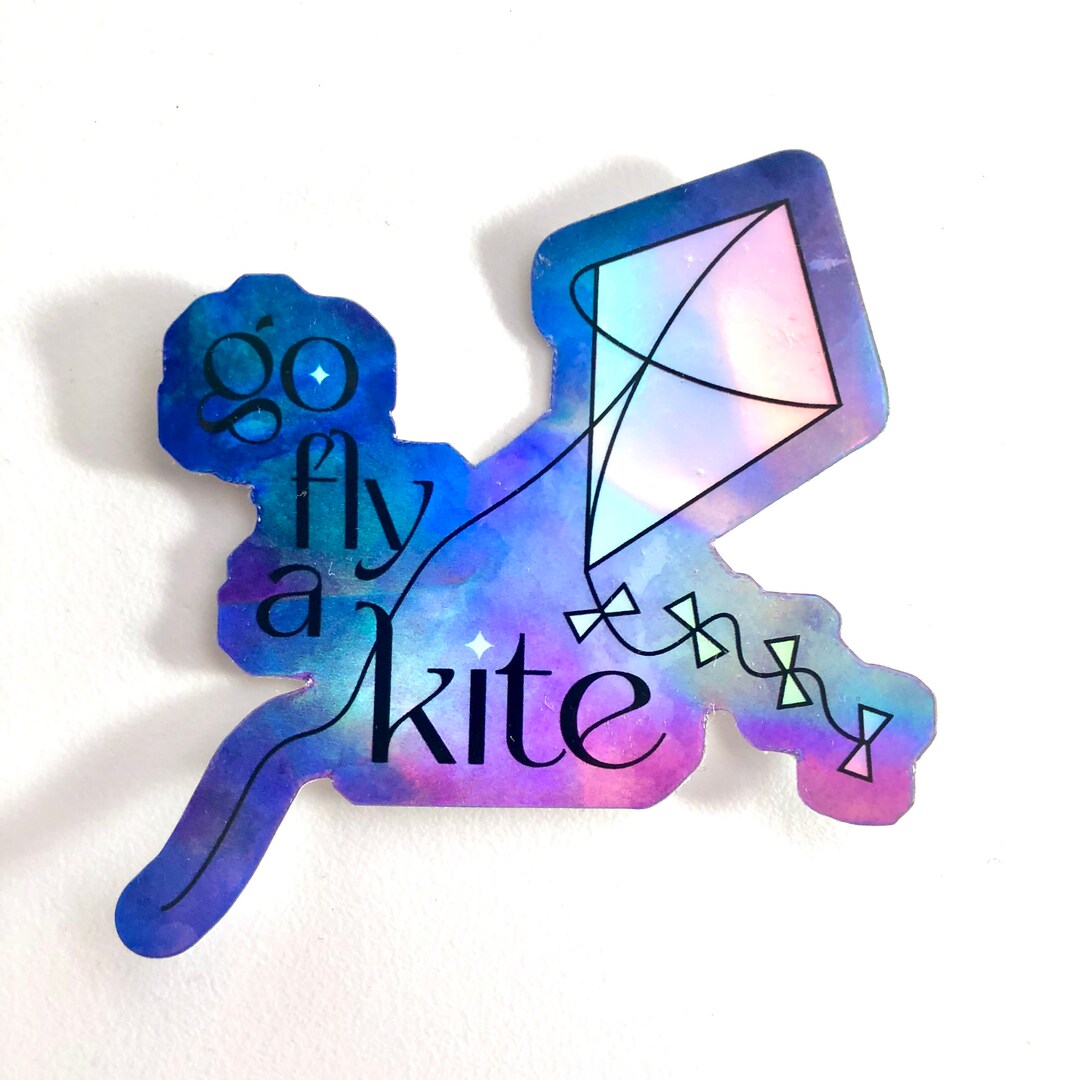 Go Fly a Kite Holographic Decal - Etsy