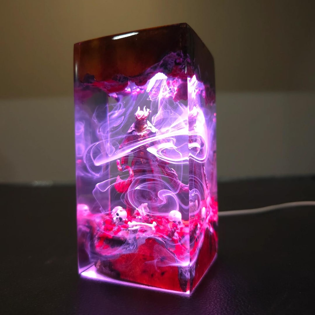The Hunter Resin Lamp, Gothic Fantasy Bloodborne Inspired Light ...