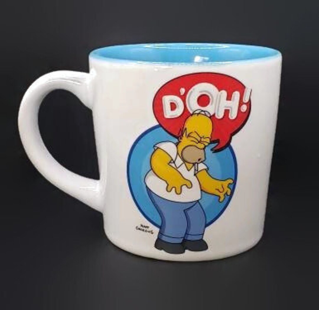 Homer Simpson the Simpsons Mug 2012 Vintage Mugs Vandor Duff Beer Bart ...
