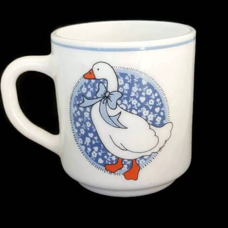 Goose With Blue Bow - Etsy