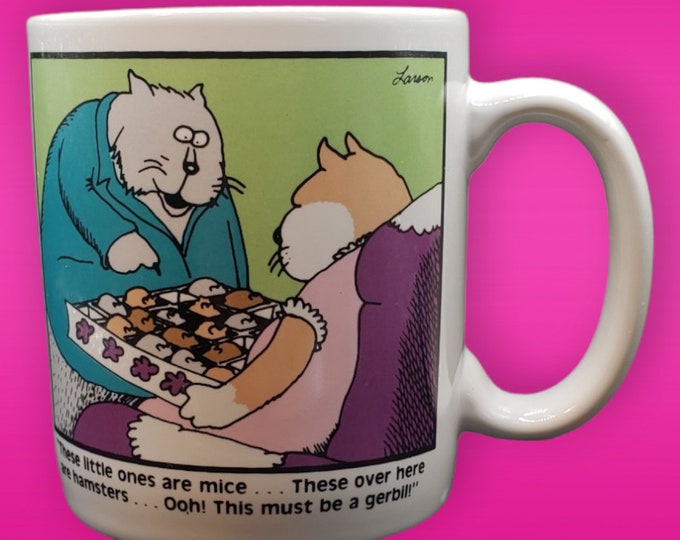 Farside Mug Gary Larson Cartoon Comic Coffee Cup Mug Cats Mice Gerbils ...