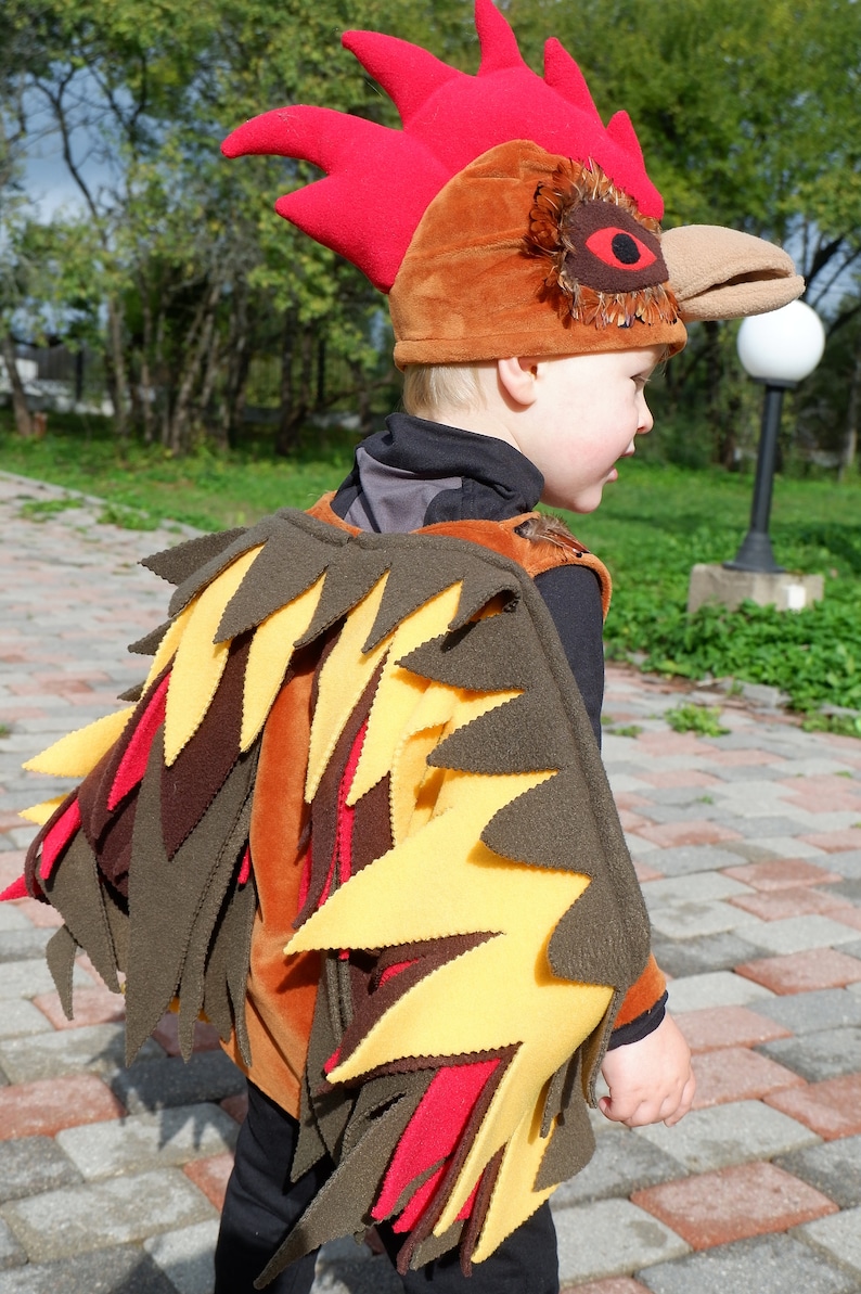 Rooster Costume Bird Costume Kids Rooster Costume Farm - Etsy
