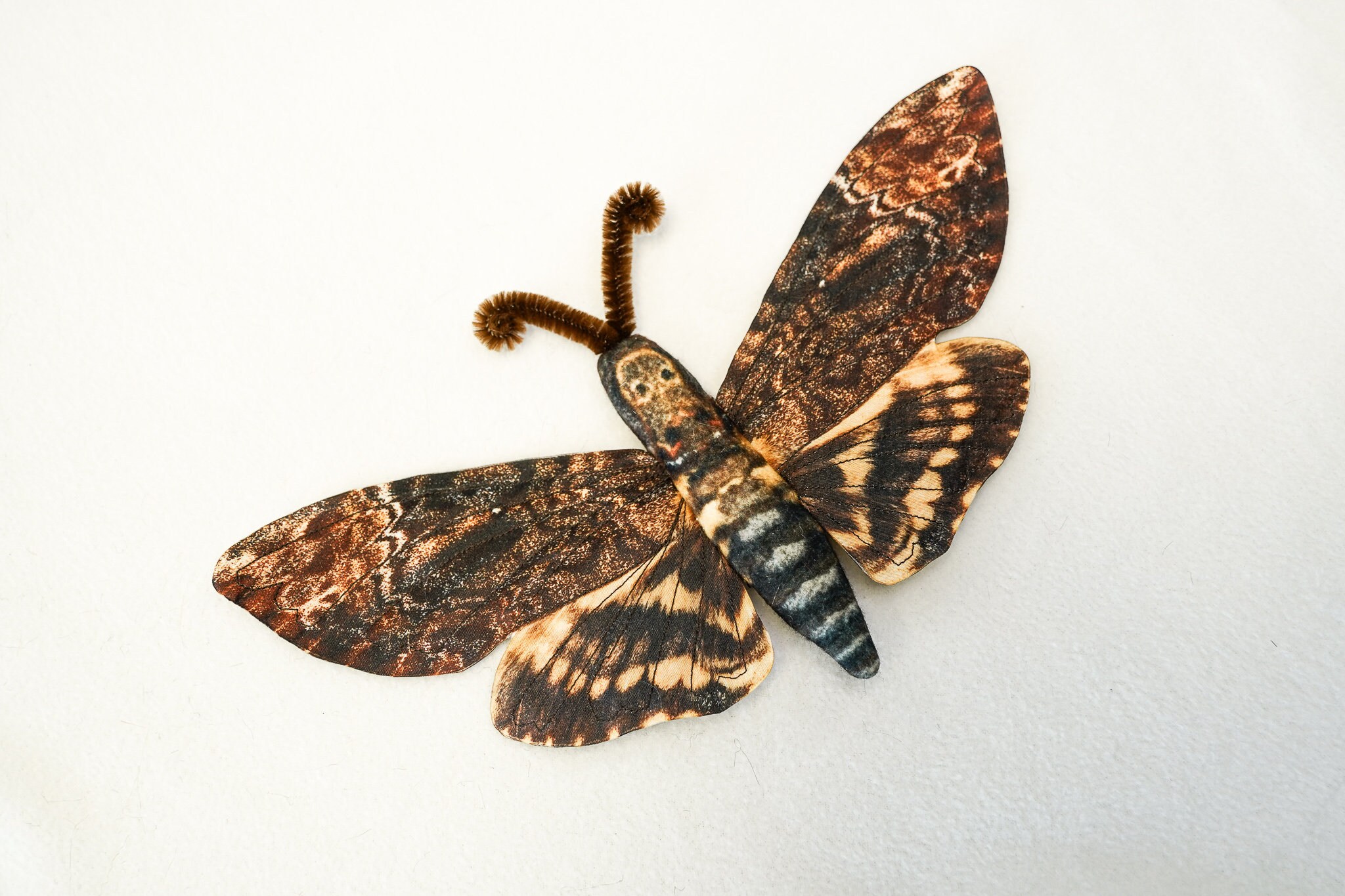 Death Moth Hair Clip - Moth Brooch - Butterfly Hair Clip - Handmade ...