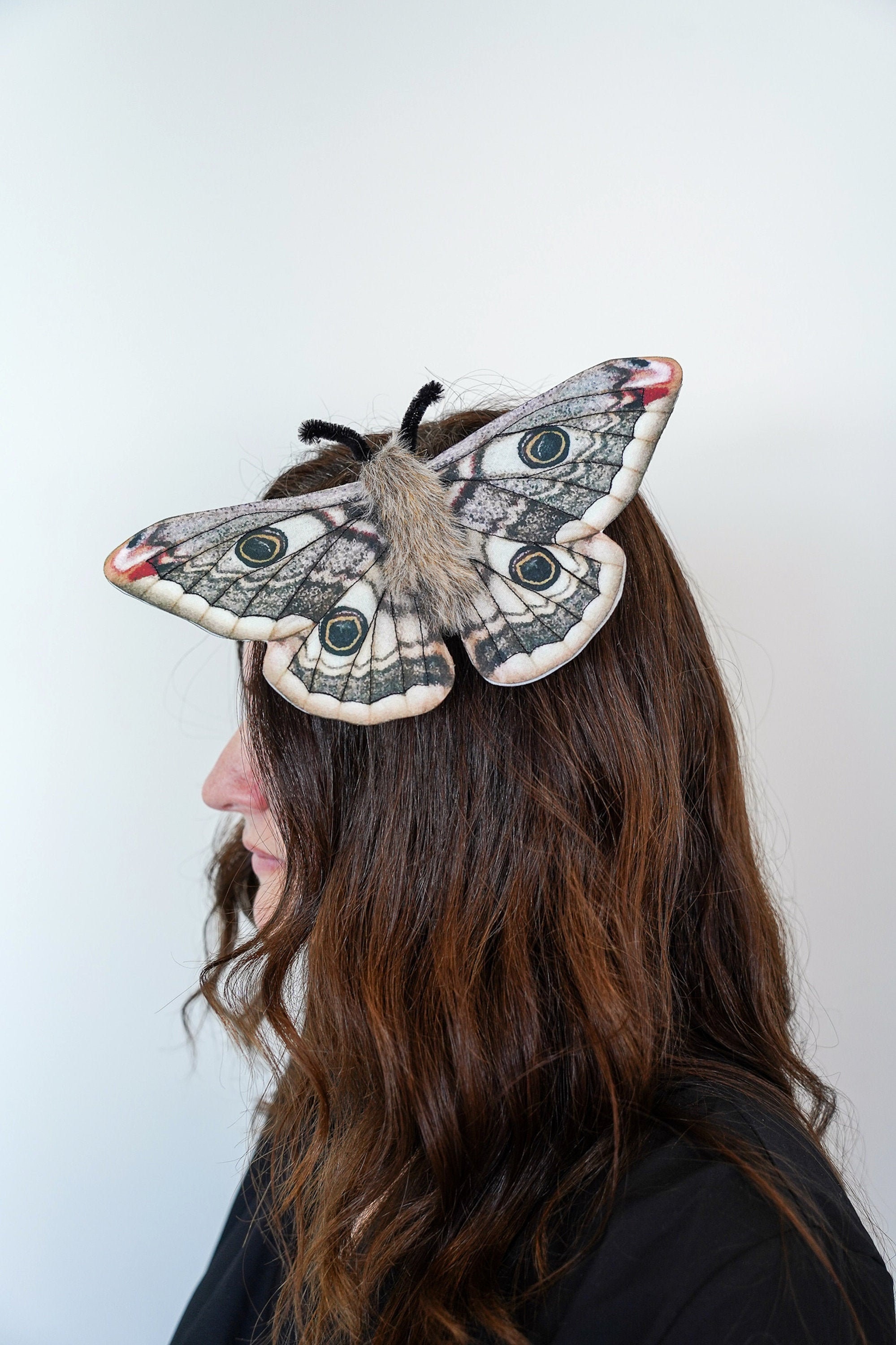 Emperor Moth Hair Clip Butterfly Hair Clip Handmade - Etsy