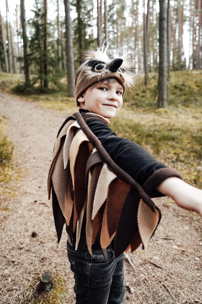 Handmade Fleece Owl Costume: Vest and Headband - Etsy