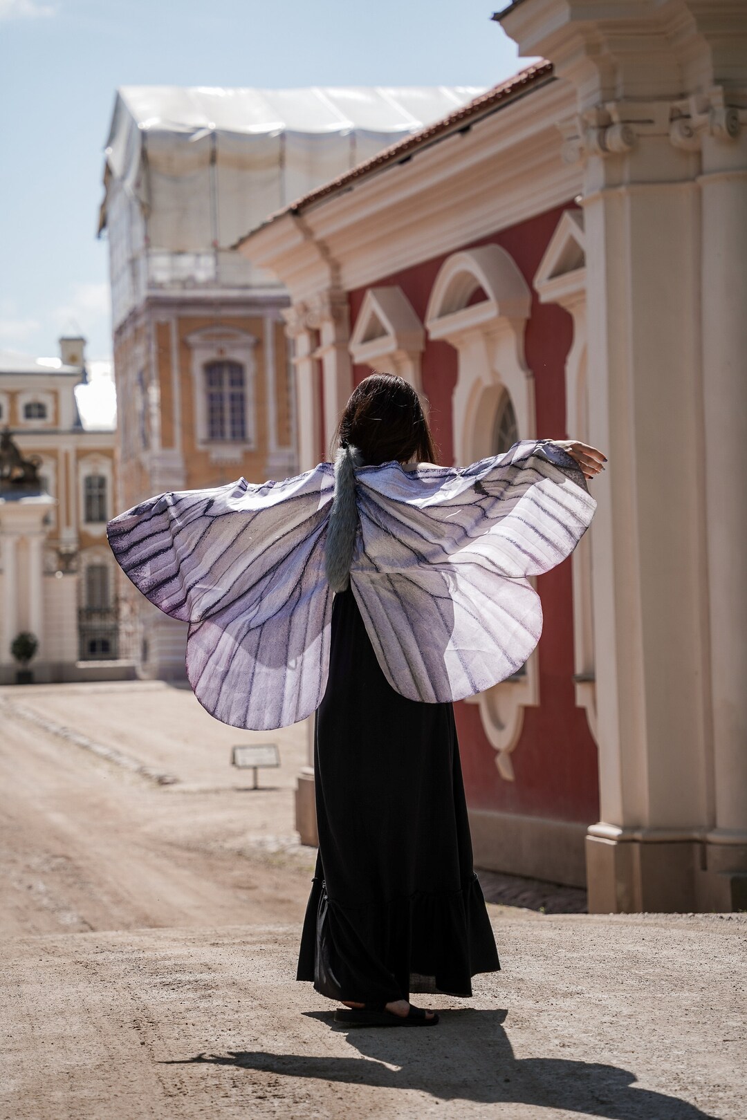 Gray Moth Costume for Adults - Butterfly Costume Adult - Moth Wings ...