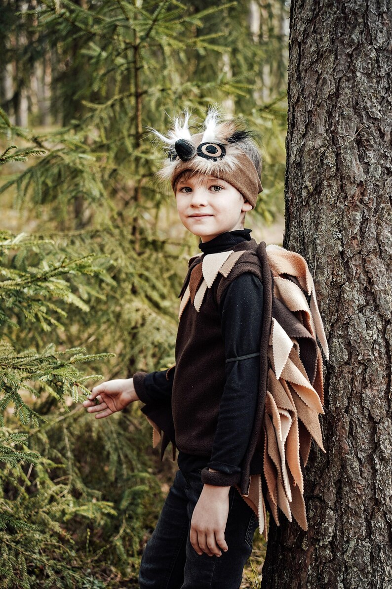 Handmade Fleece Owl Costume: Vest and Headband - Etsy