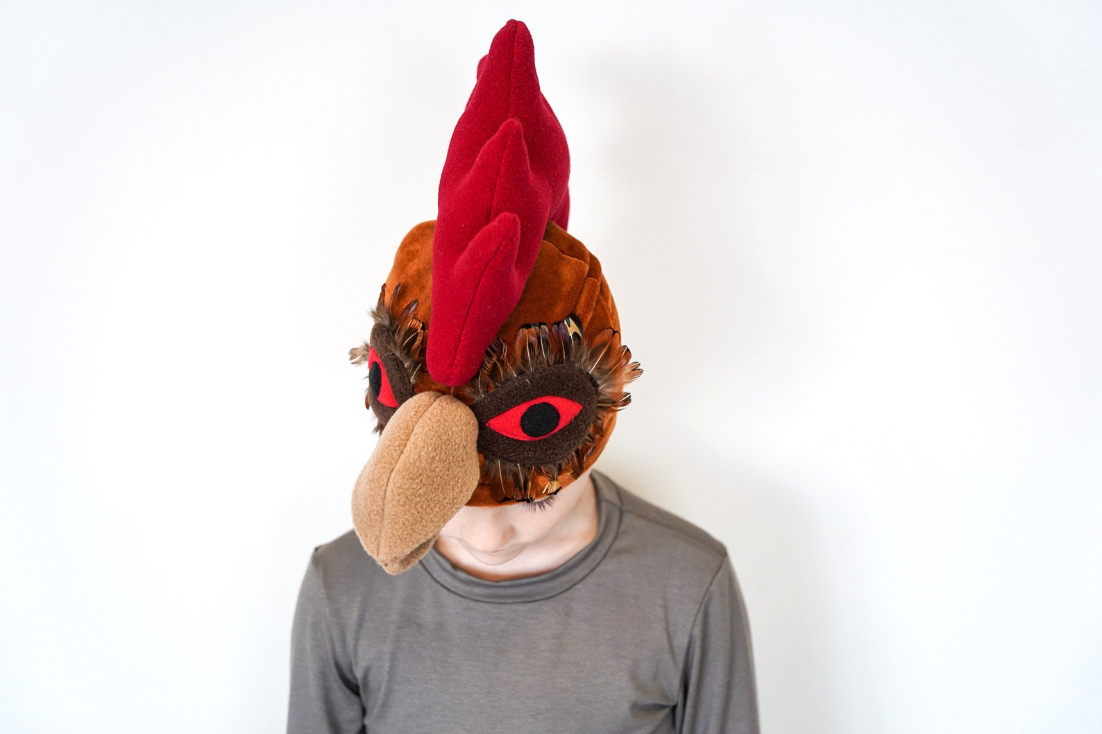 Rooster Hat Kids Rooster Costume Handmade Costume | Etsy