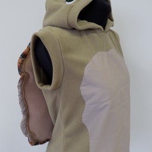 Fleece Turtle Costume for Adults: Handmade Hooded Vest & Shell - Etsy