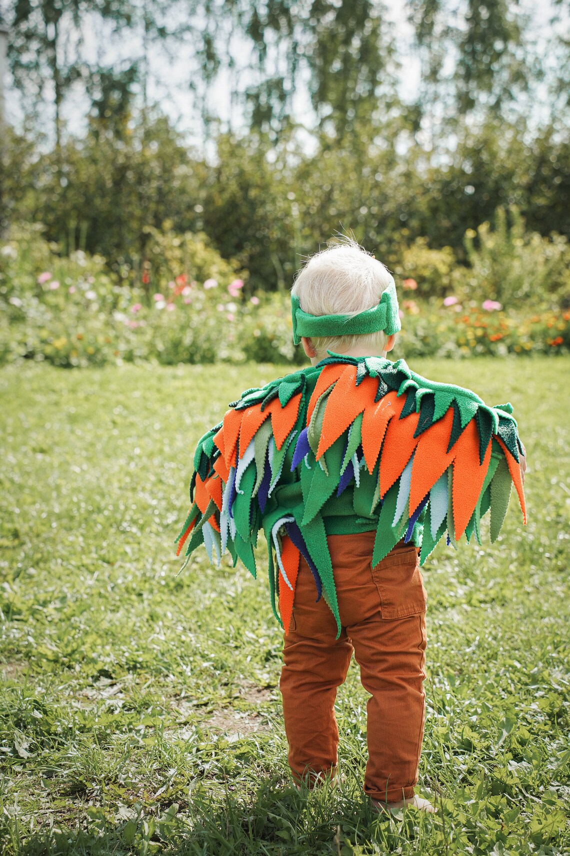Fleece Parrot Costume: Handmade Bird Outfit, Halloween Dress-up - Etsy