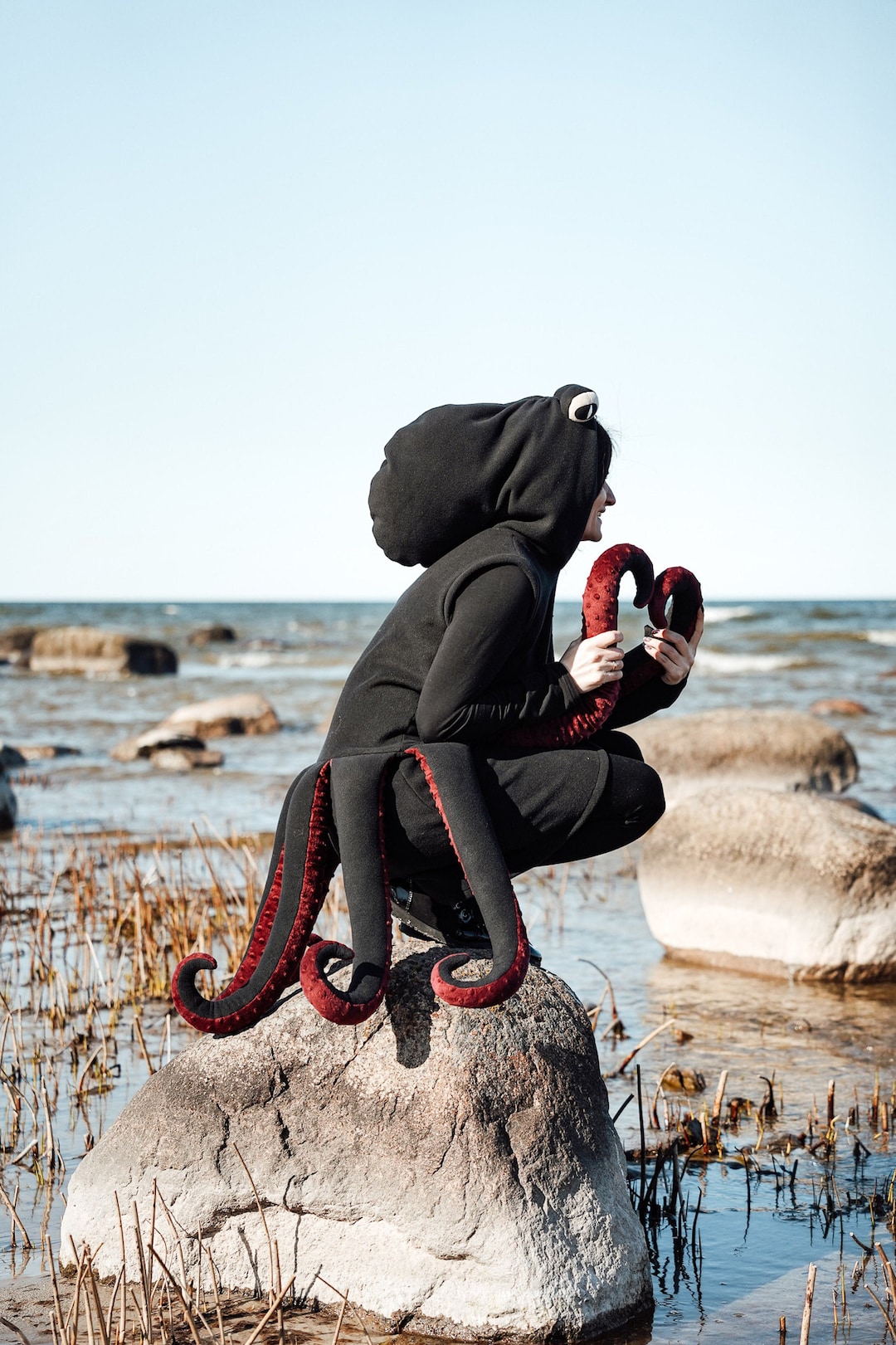 Handmade Fleece Octopus Costume: Adult Halloween Squid Outfit - Etsy