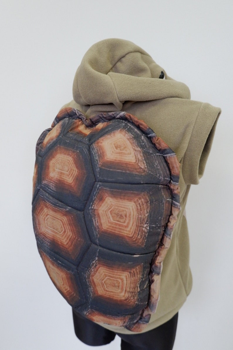 Fleece Turtle Costume for Adults: Handmade Hooded Vest & Shell - Etsy