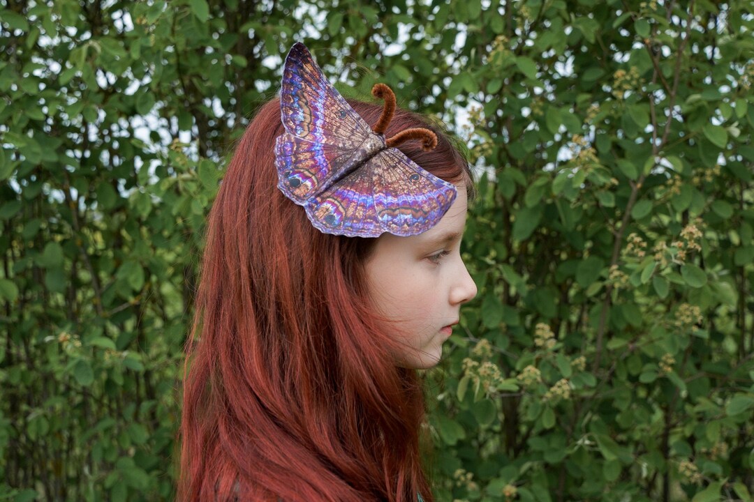 Black Witch Moth Hair Clip - Moth Brooch - Butterfly Hair Clip ...