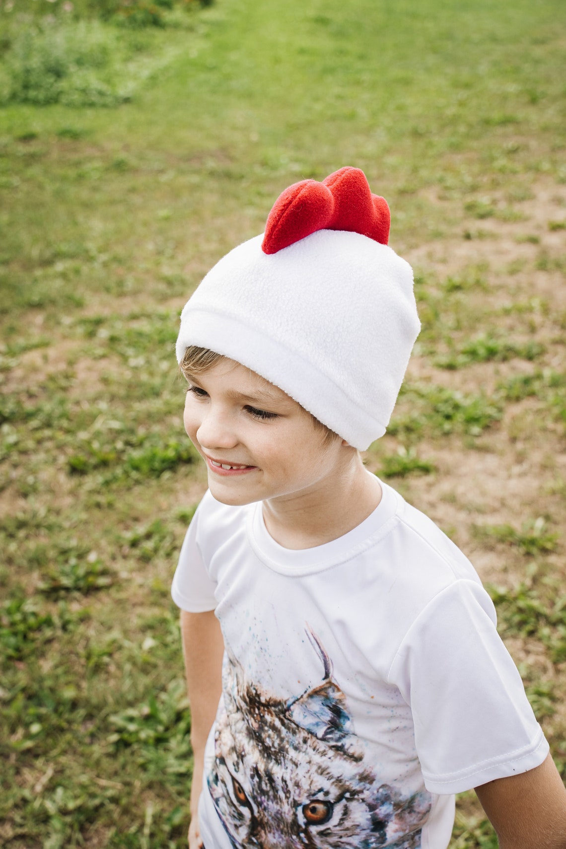 Handmade Fleece Chicken Hat - Costume - Etsy