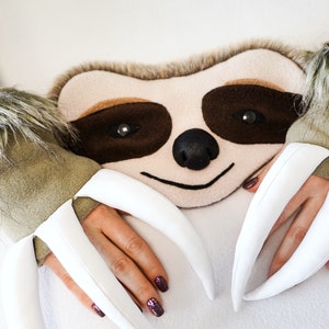 Sloth Gloves and Headband Sloth Gloves Sloth Headband Kids Costume ...