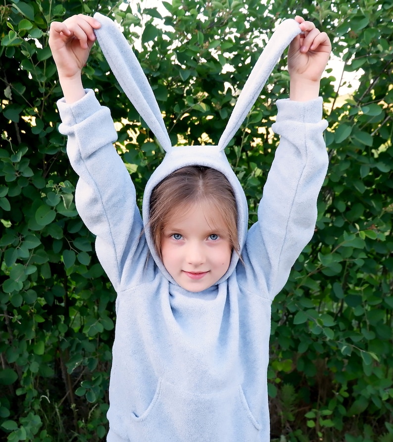Bunny Hoodie Rabbit Hoodie Bunny Costume Animal Hoodie - Etsy