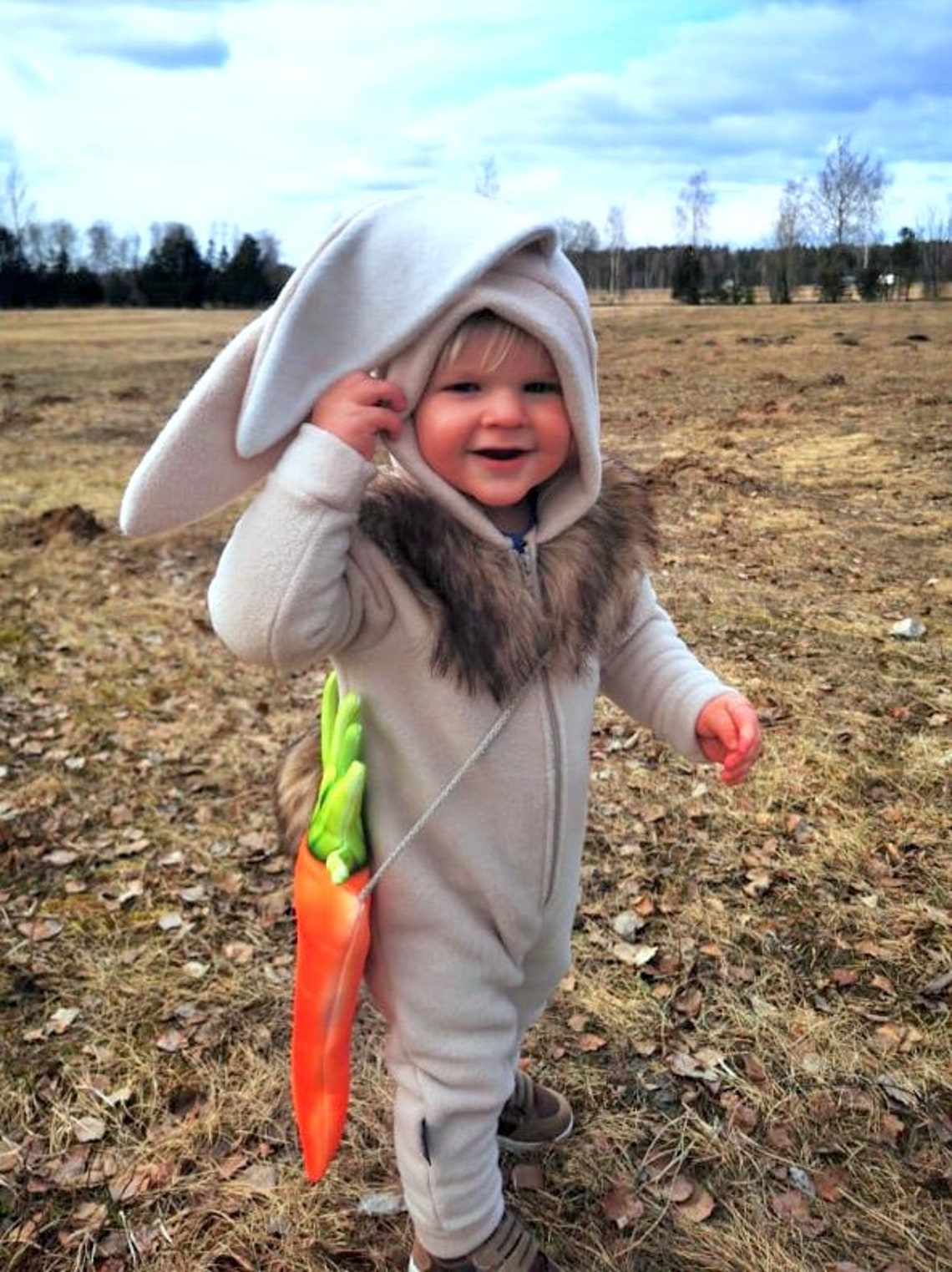 Bunny Onesie for Kids Rabbit Costume Handmade Costume - Etsy