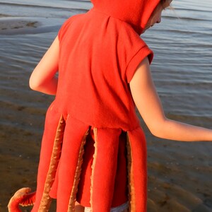 Fleece Octopus Costume Dress - Handmade Sleeveless Kids Outfit - Etsy