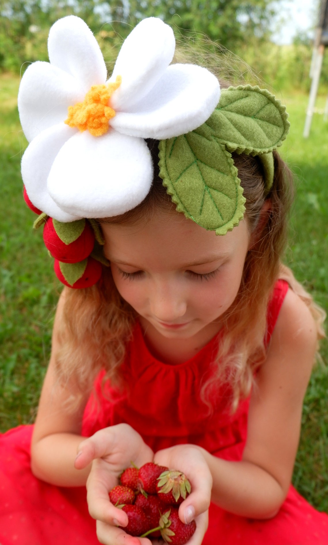Strawberry Headband for Kids Strawberry Girl Costume - Etsy