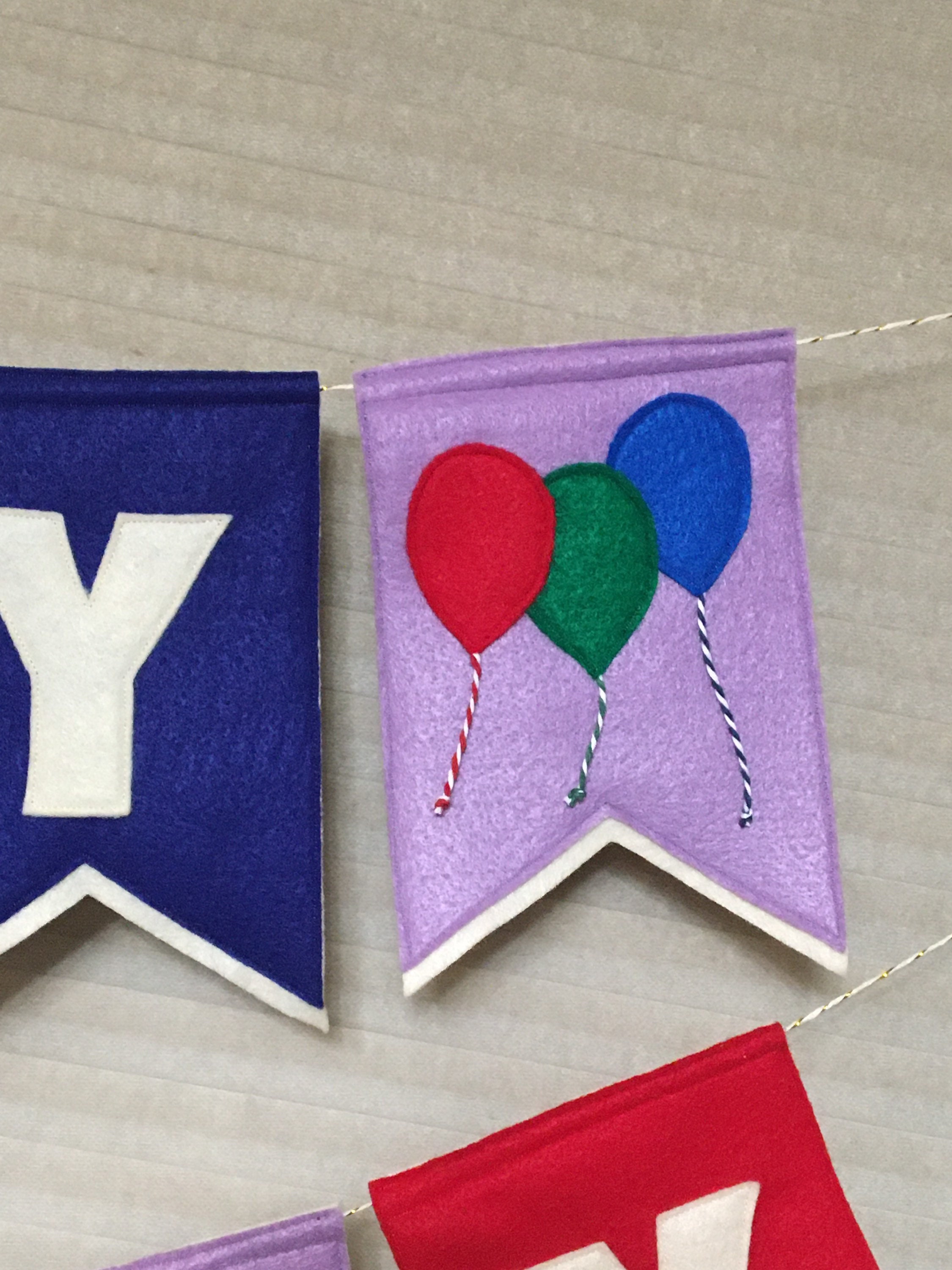 Large Adjustable & Reusable Rainbow Felt Happy Birthday Banner - Etsy