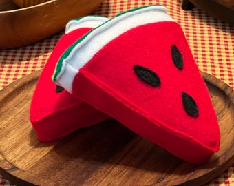 DIY PDF Pattern Realistic Waldorf Inspired, Felt Watermelon Slice Play ...